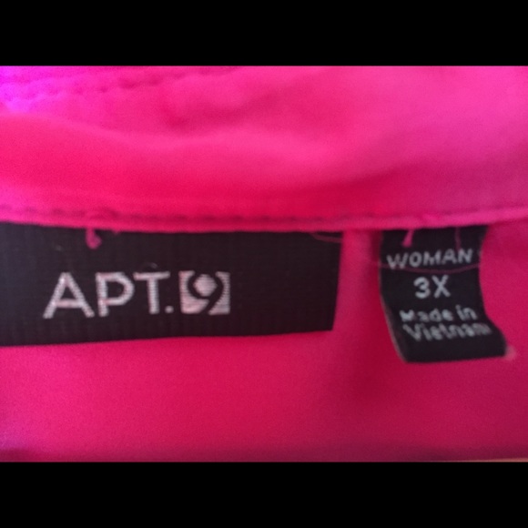 Apt. 9 | Tops | Hot Pink Colored Long Sleeve Blouse High Low | Poshmark